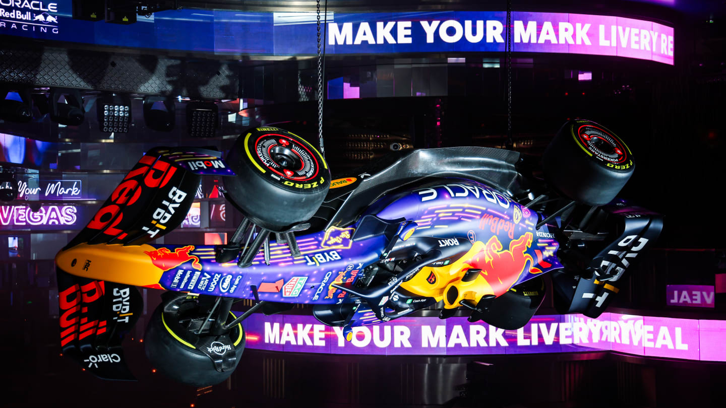 Red Bull unveil special fan-designed Las Vegas livery ahead of weekend's inaugural Grand Prix ...